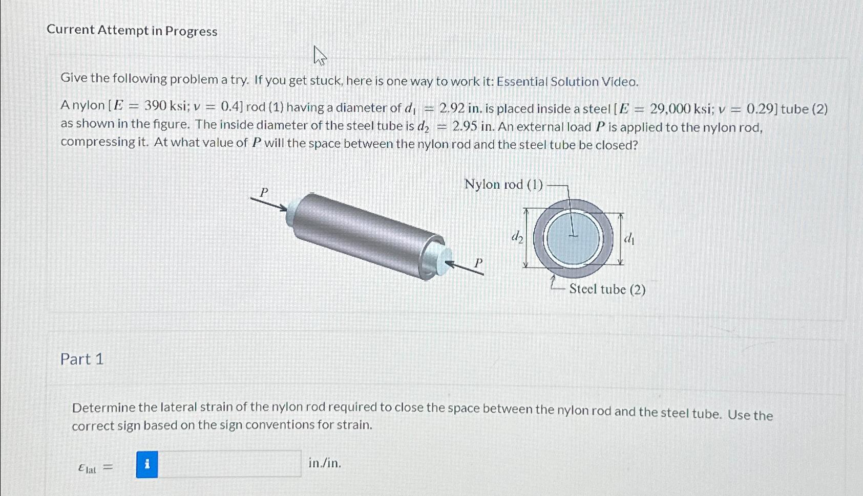 Solved Current Attempt in Progress\\nGive the following | Chegg.com