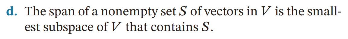 Prove that the span of a nonempty set S ﻿of vectors | Chegg.com