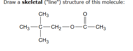 Solved Draw a skeletal ("line") ﻿structure of this molecule: | Chegg.com