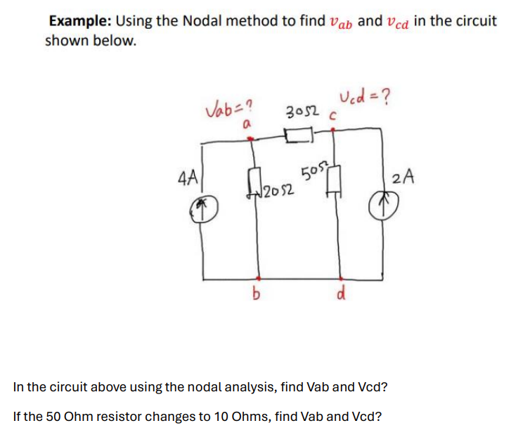 Solved Please solveExample: Using the Nodal method to find | Chegg.com