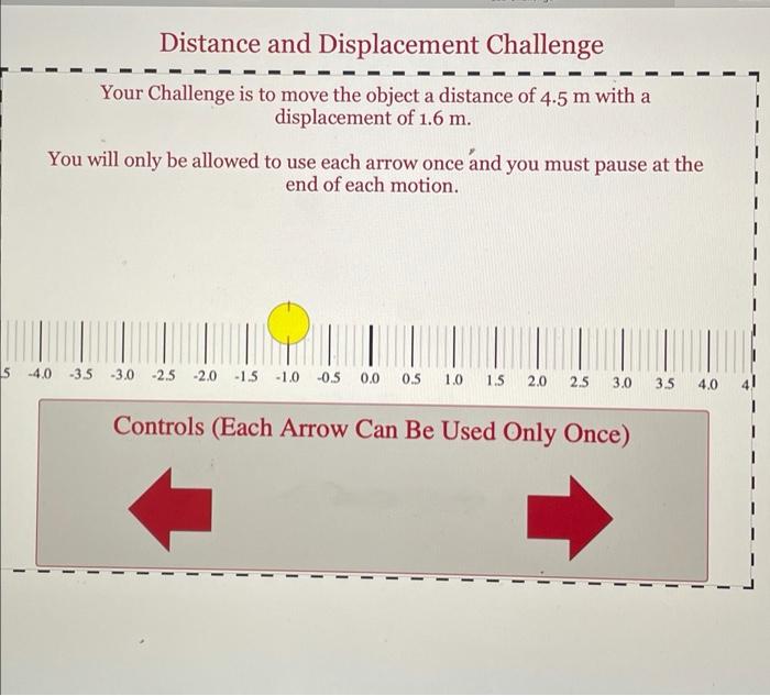 Solved Distance and Displacement Challenge Your Challenge is | Chegg.com