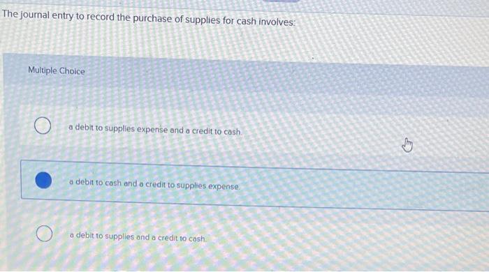 Solved Providing services to customers on account would be | Chegg.com