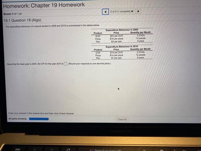 Homework: Chapter 19 Homework 1.1 Question togel D | Chegg.com