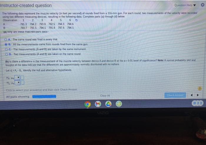 Solved Instructor-created question Question Help The | Chegg.com