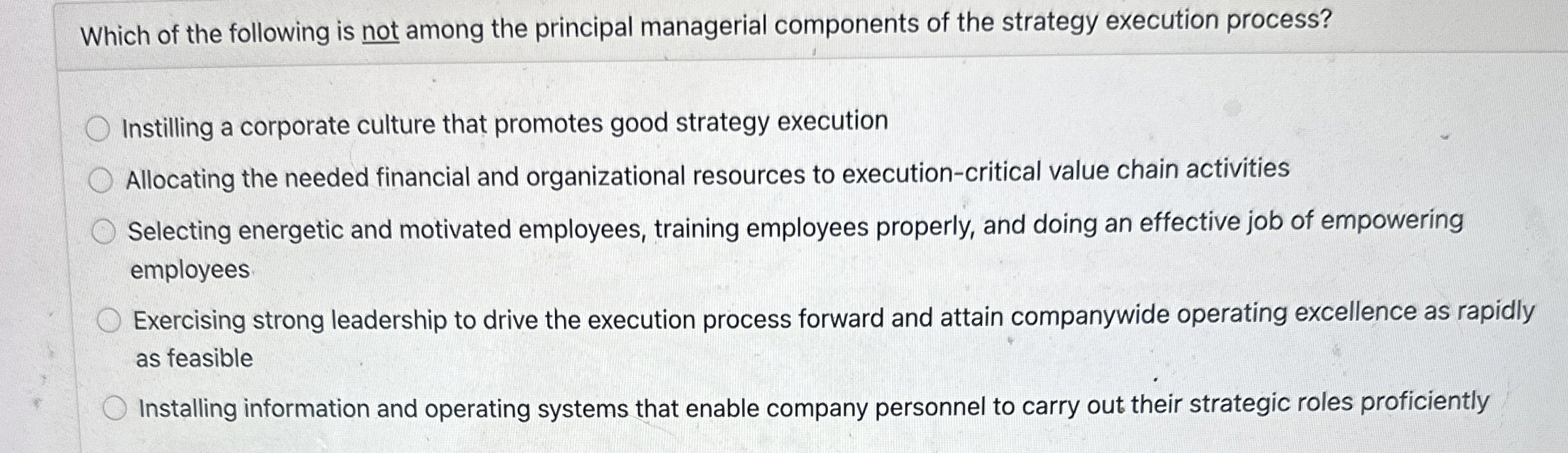 Solved Which of the following is not among the principal | Chegg.com