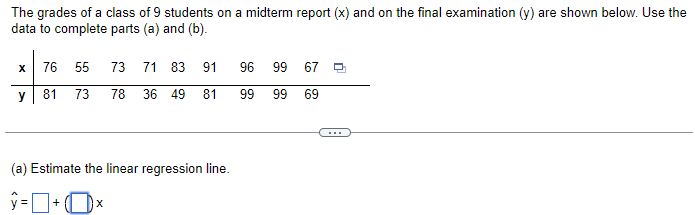 Solved The grades of a class of 9 ﻿students on a midterm | Chegg.com