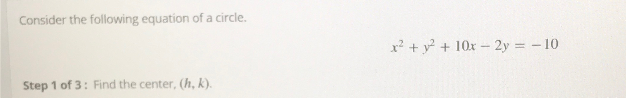 Solved Consider the following equation of a | Chegg.com