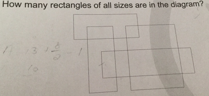 Solved How many rectangles of all sizes are in the diagram? | Chegg.com