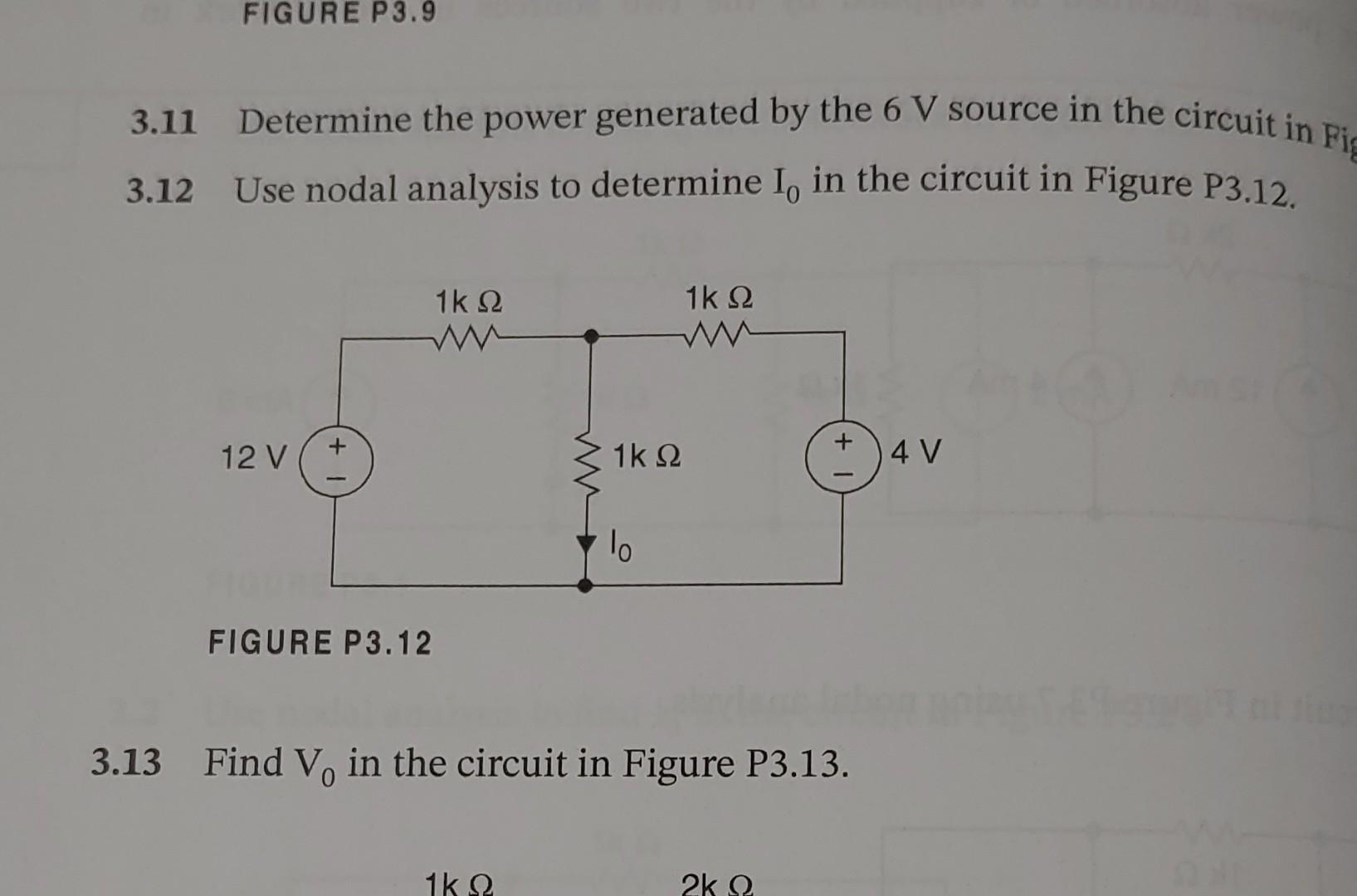 Solved use nodal analysis to determine I0 in the circuit in | Chegg.com