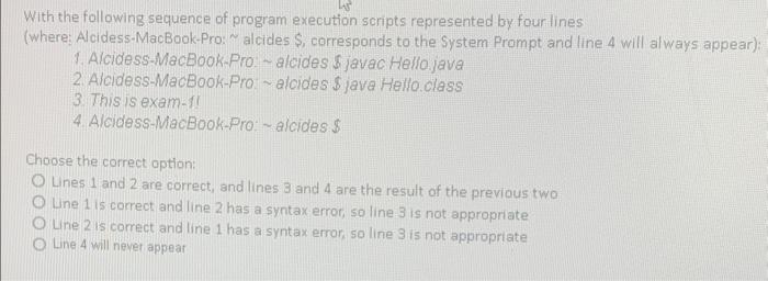 Solved With the following sequence of program execution | Chegg.com