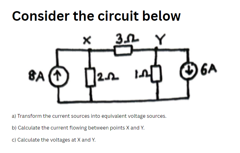 Solved Consider the circuit belowa) ﻿Transform the current | Chegg.com