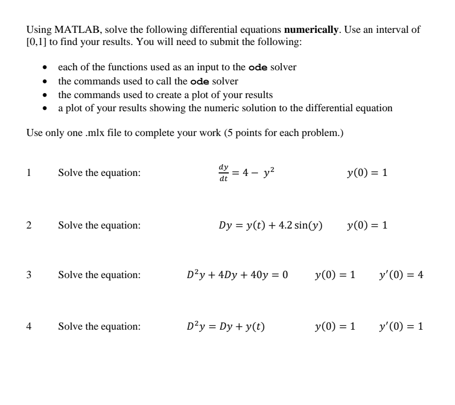 Need help programming in MATLAB. Please use MATLAB | Chegg.com Need help programming in MATLAB. Please use MATLAB | Chegg.com