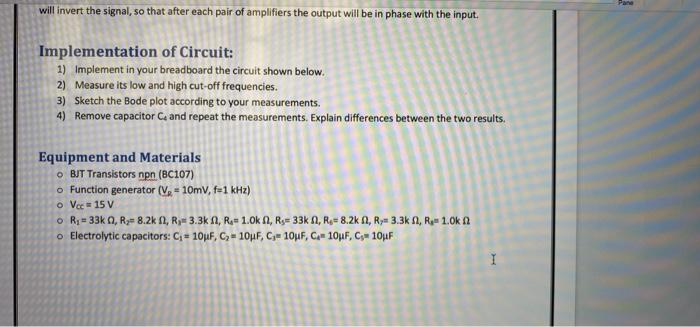 Solved will invert the signal, so that after each pair of | Chegg.com