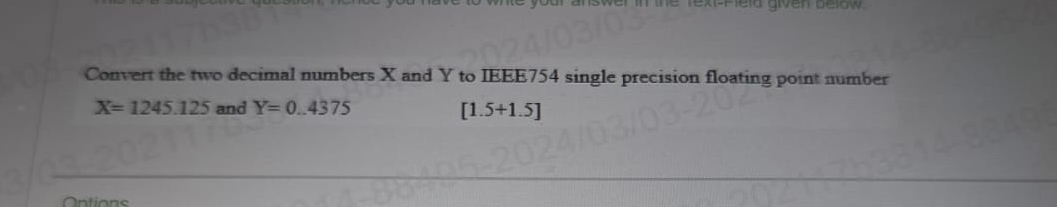 Solved Convert the two decimal numbers x ﻿and Y ﻿to IEEE754 | Chegg.com