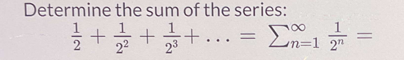 Solved Determine the sum of the | Chegg.com