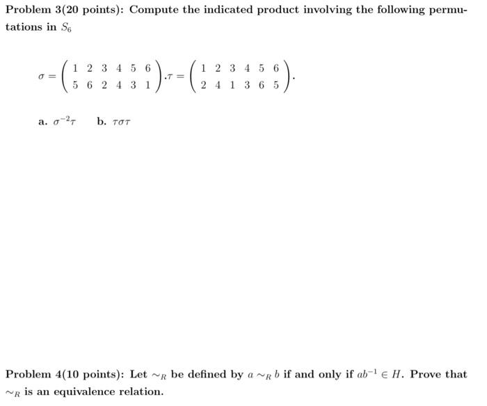 Solved Problem 3(20 points ) : Compute the indicated product | Chegg.com Solved Problem 3(20 points ) : Compute the indicated product | Chegg.com