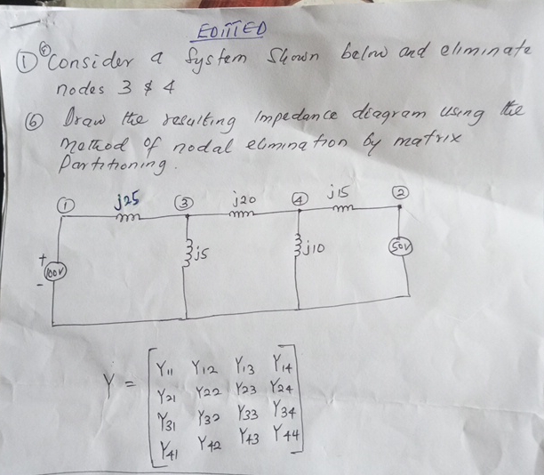 Solved EDITED(1) ﻿Consider a system shown below and | Chegg.com