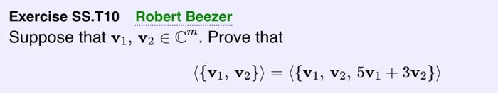 Solved Linear Algebra May You Explain This Without Using