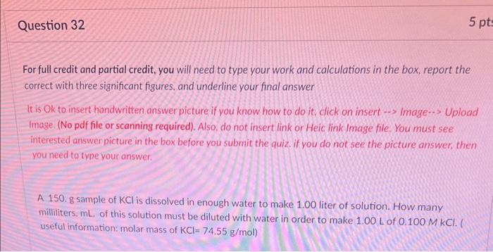 Solved For full credit and partial credit, you will need to | Chegg.com