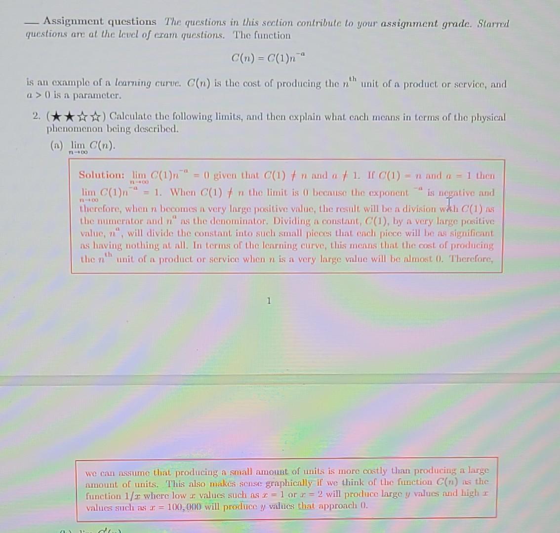 Solved Assignment questions The questions in this section | Chegg.com
