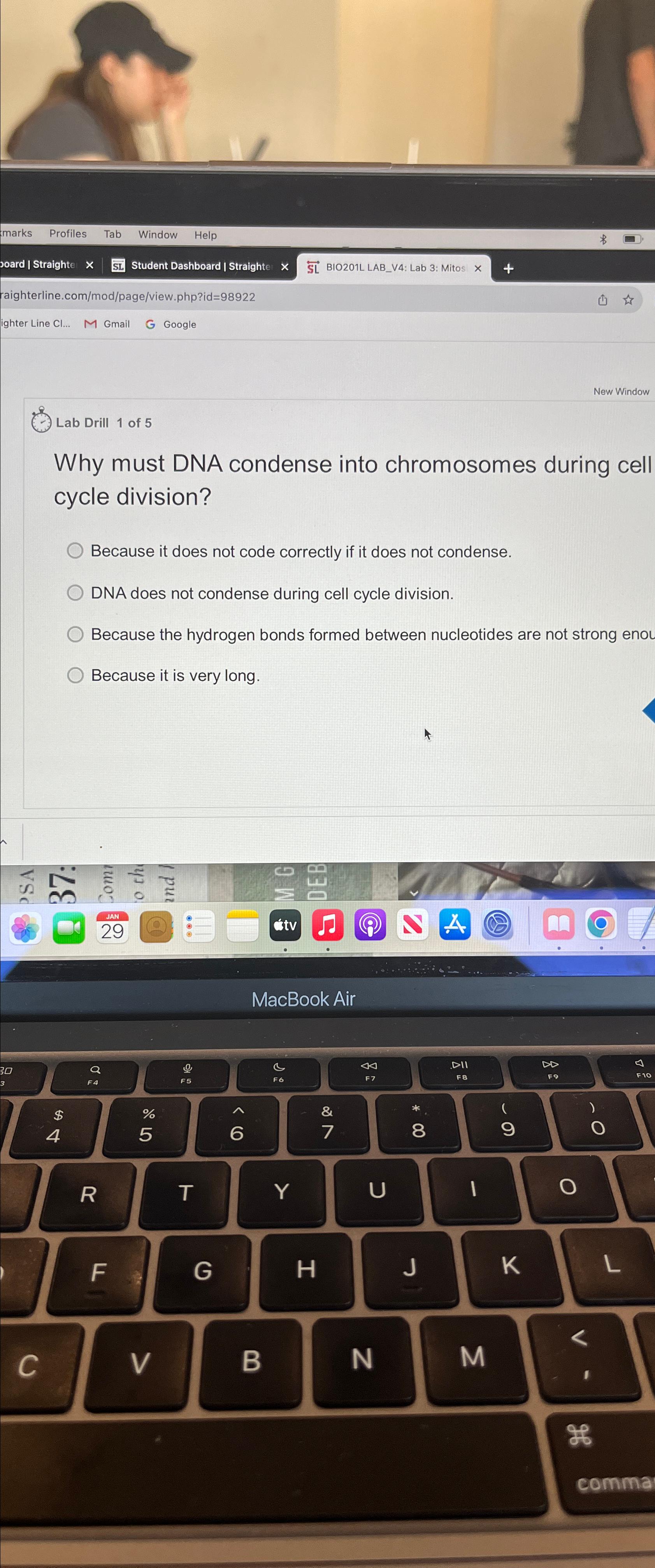Solved Lab Drill 1 ﻿of 5Why must DNA condense into | Chegg.com