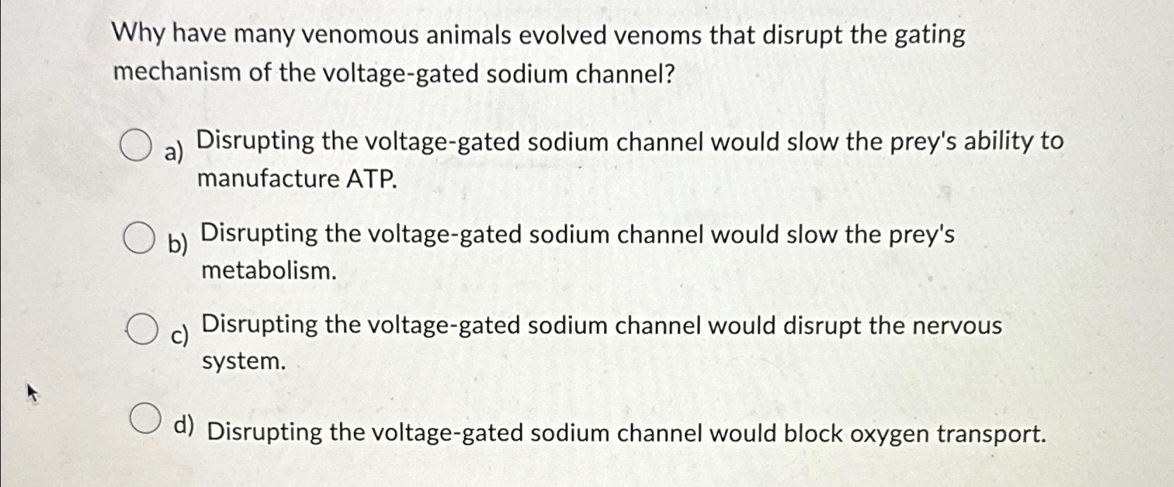 Solved Why have many venomous animals evolved venoms that | Chegg.com