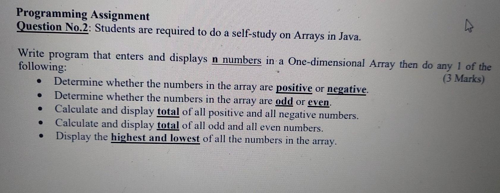 Solved Programming Assignment Question No.2: Students are | Chegg.com