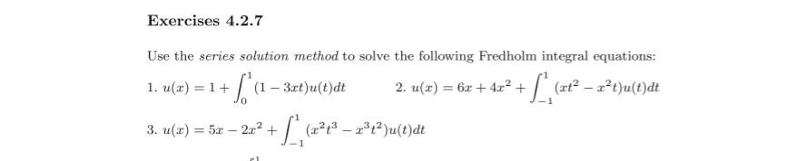 Solved Use the series solution method to solve the following | Chegg.com