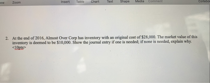 Solved ew Zoom Insert Table Chart Text Shape Media Comment | Chegg.com
