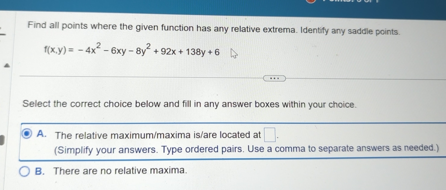 Solved Find all points where the given function has any | Chegg.com