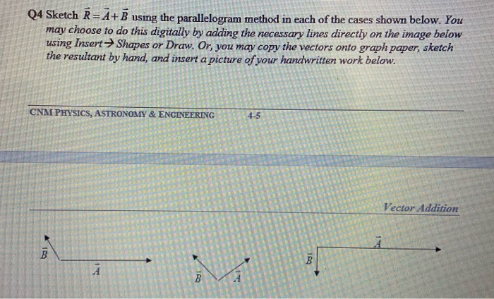 Solved Activity 3 The tip-to-tail method has the advantage | Chegg.com