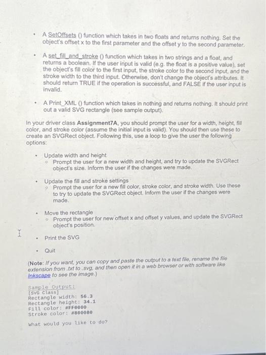 Solved Assignment 7A: SVGs. In the last assignment you | Chegg.com