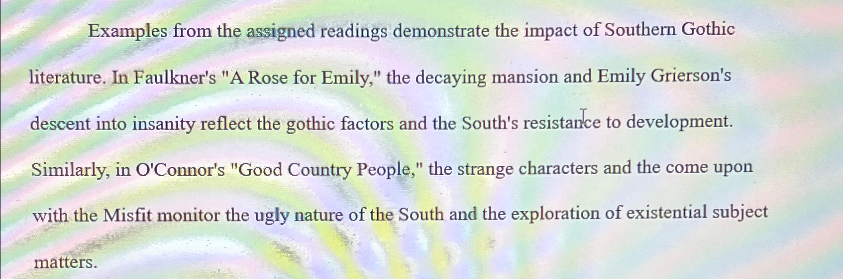 Solved How was emily viewed by the toenspeople in a rose for | Chegg.com