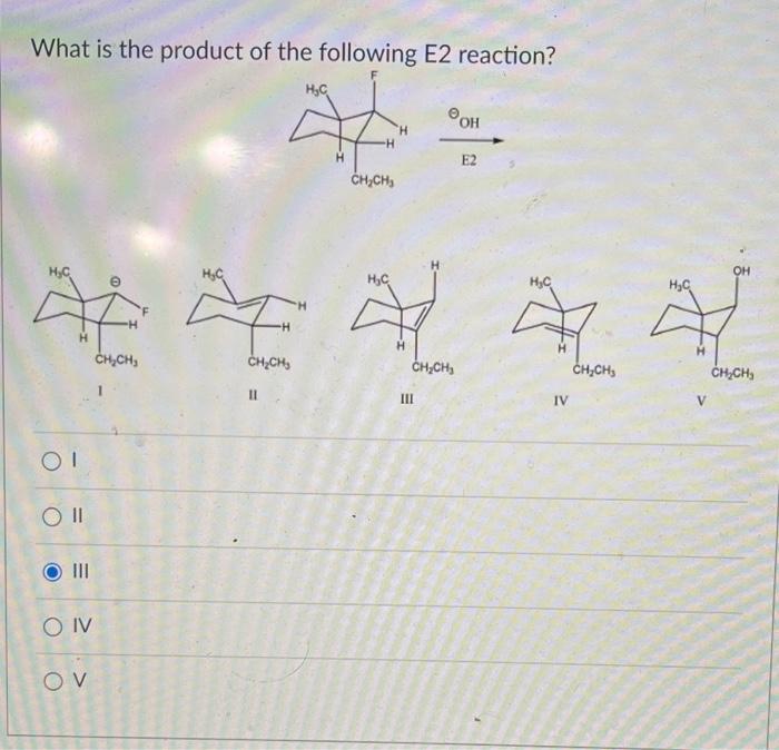 Solved What is the product of the following E2 reaction? | Chegg.com