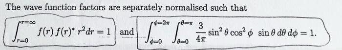 Solved A wave function in spherical polar coordinates is | Chegg.com