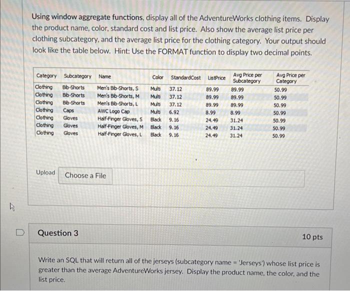 His Using Window Aggregate Functions Display All Of