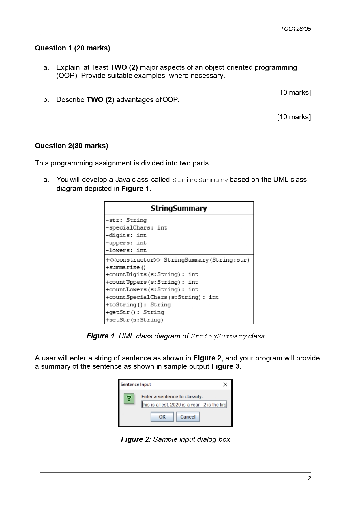 Solved Figure 3: Sample outputThe class contains several | Chegg.com