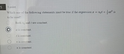 Solved 51 ﻿pointWhich one of the following statements must | Chegg.com
