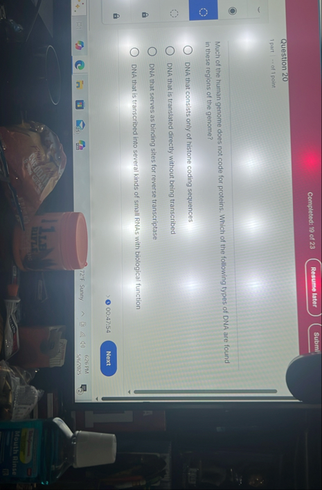 Solved Completed: 10 ﻿of 23SubmlQuestion 201 ﻿part |. ﻿of 1 | Chegg.com