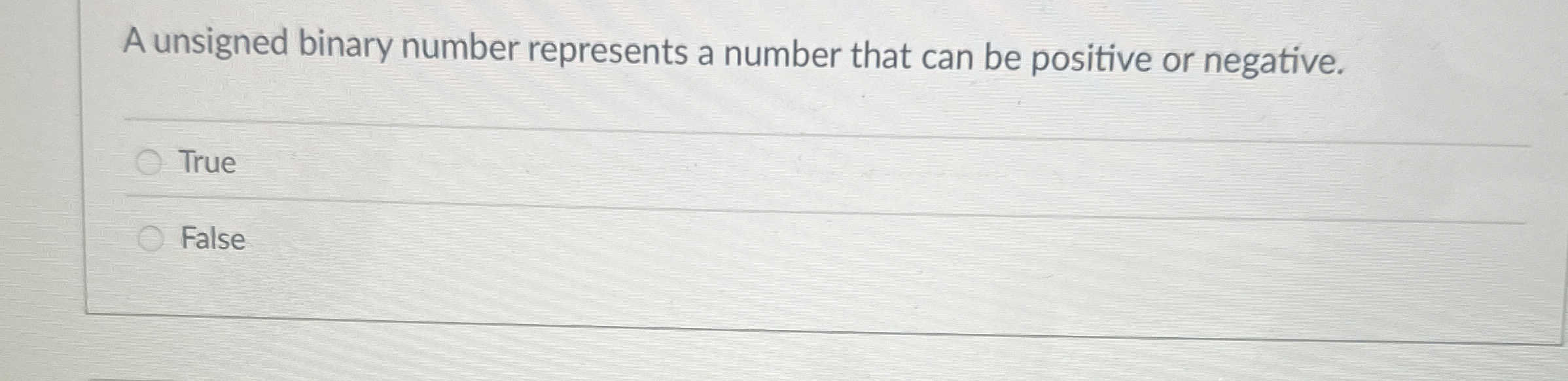 Solved A unsigned binary number represents a number that can | Chegg.com