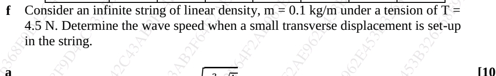 Solved f Consider an infinite string of linear density, | Chegg.com
