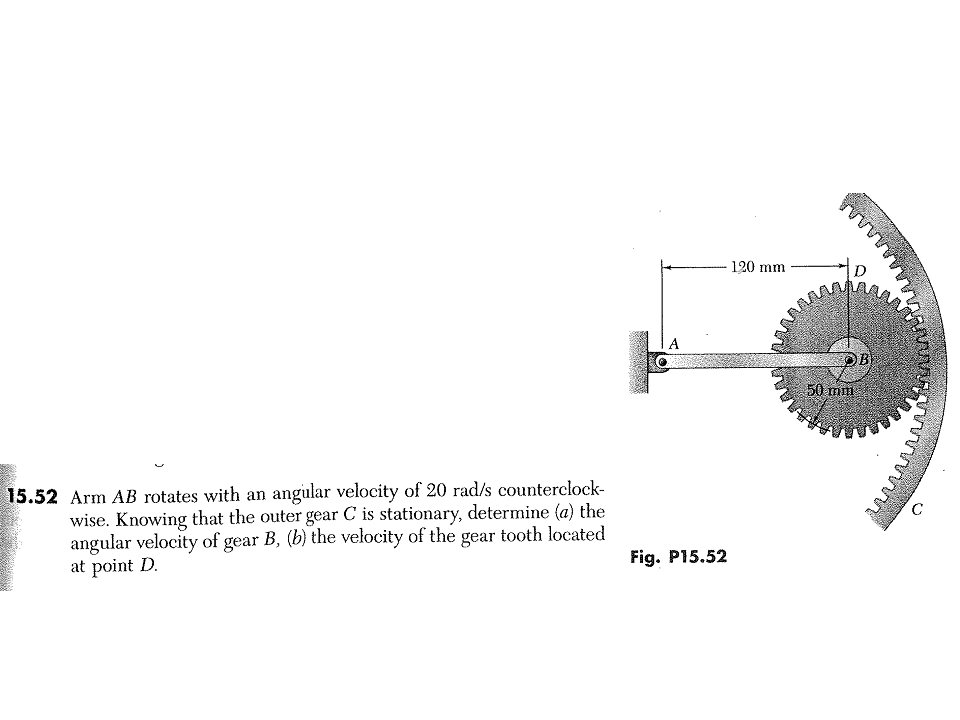 Arm Ab Rotates With An Angular Velocity Of 20 Rads 