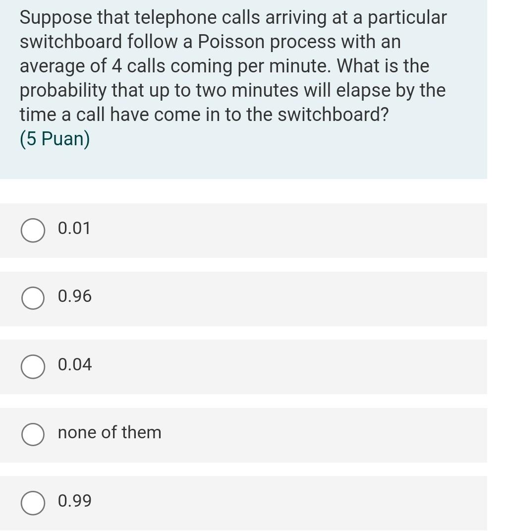 Solved Suppose that telephone calls arriving at a particular | Chegg.com