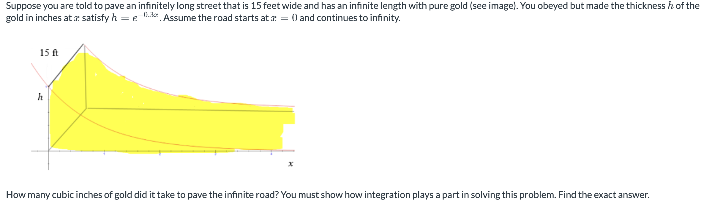 Solved Suppose you are told to pave an infinitely long | Chegg.com