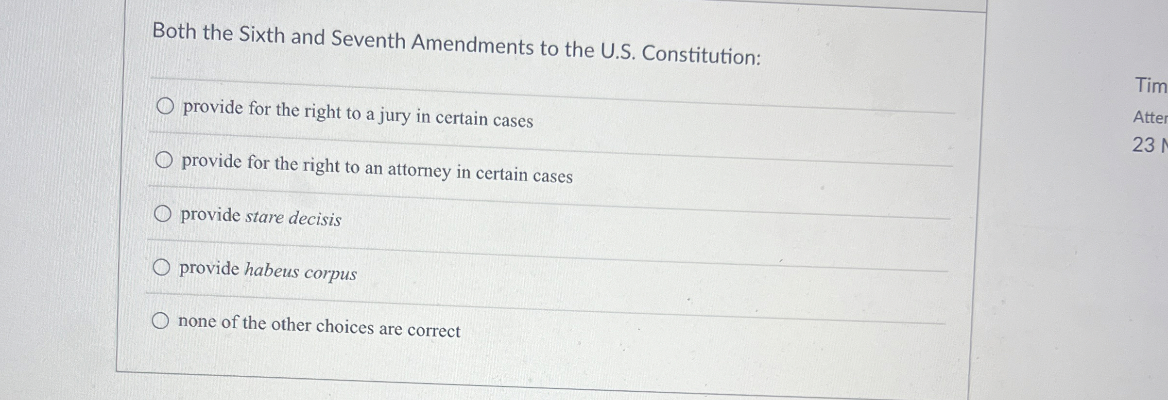 Solved Both the Sixth and Seventh Amendments to the U.S. | Chegg.com