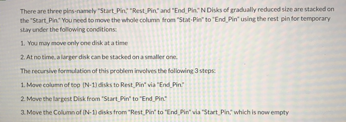 There are three pins-namely "Start_Pin, "Rest Pin," | Chegg.com