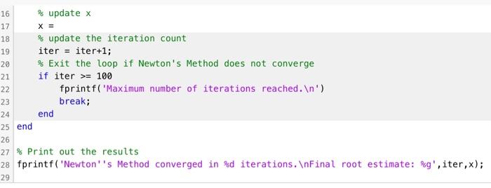Solved Applying Newton's Method for Locating Roots My Soul | Chegg.com