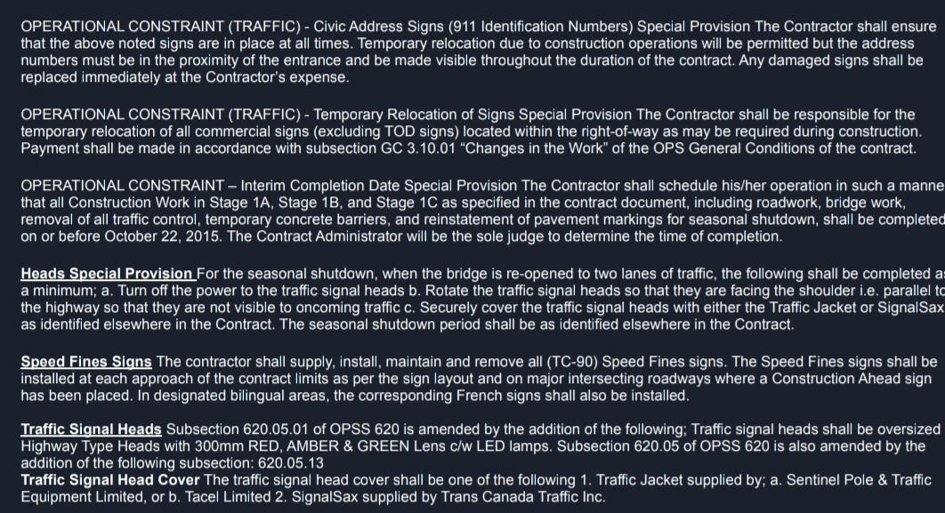 Solved OPERATIONAL CONSTRAINT (TRAFFIC) - Civic Address | Chegg.com