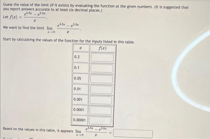 Solved Suppose f(x) has the following values. limx→4−f(x) | Chegg.com