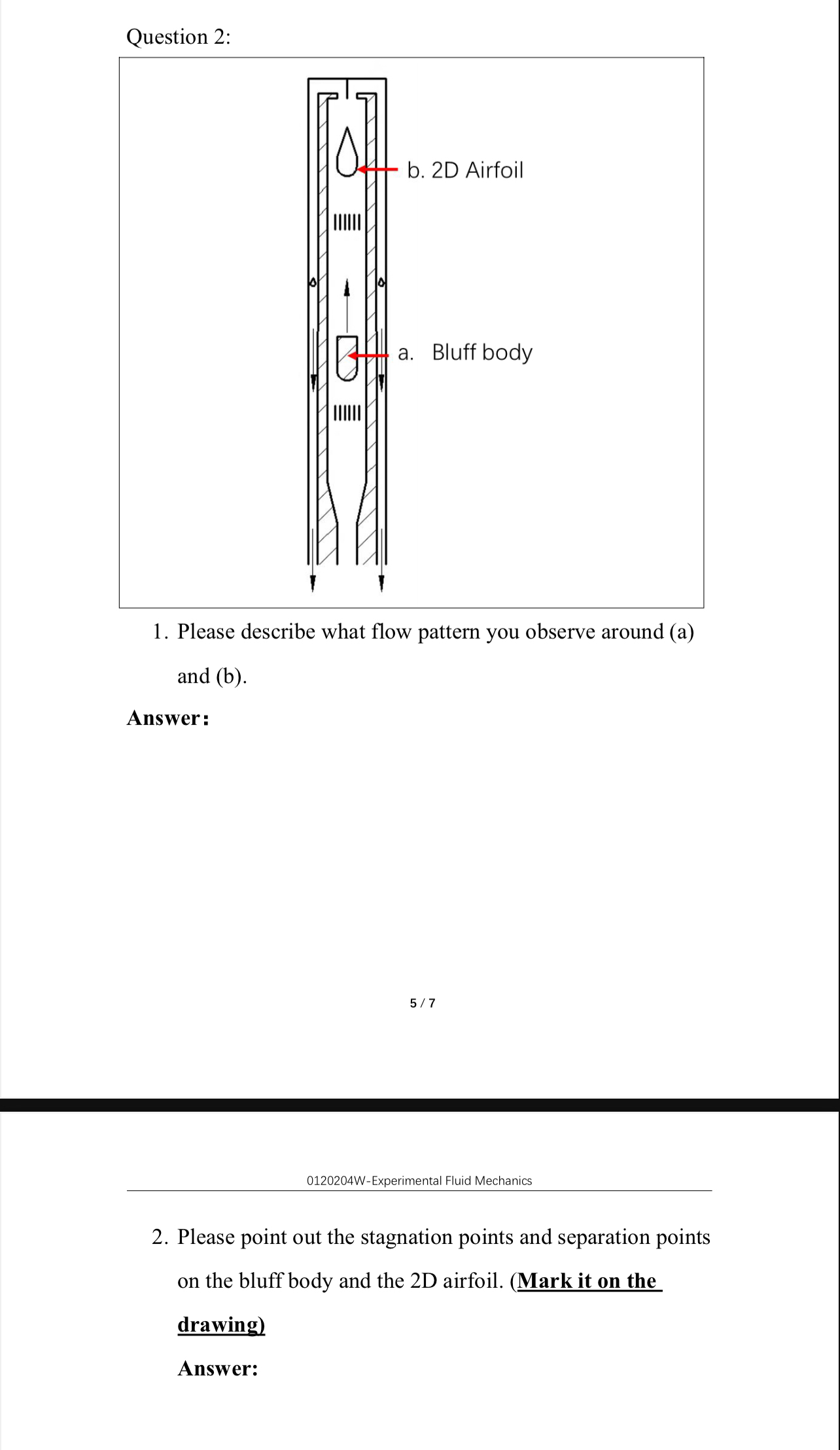 Solved Please point out the stagnation points and separation | Chegg.com